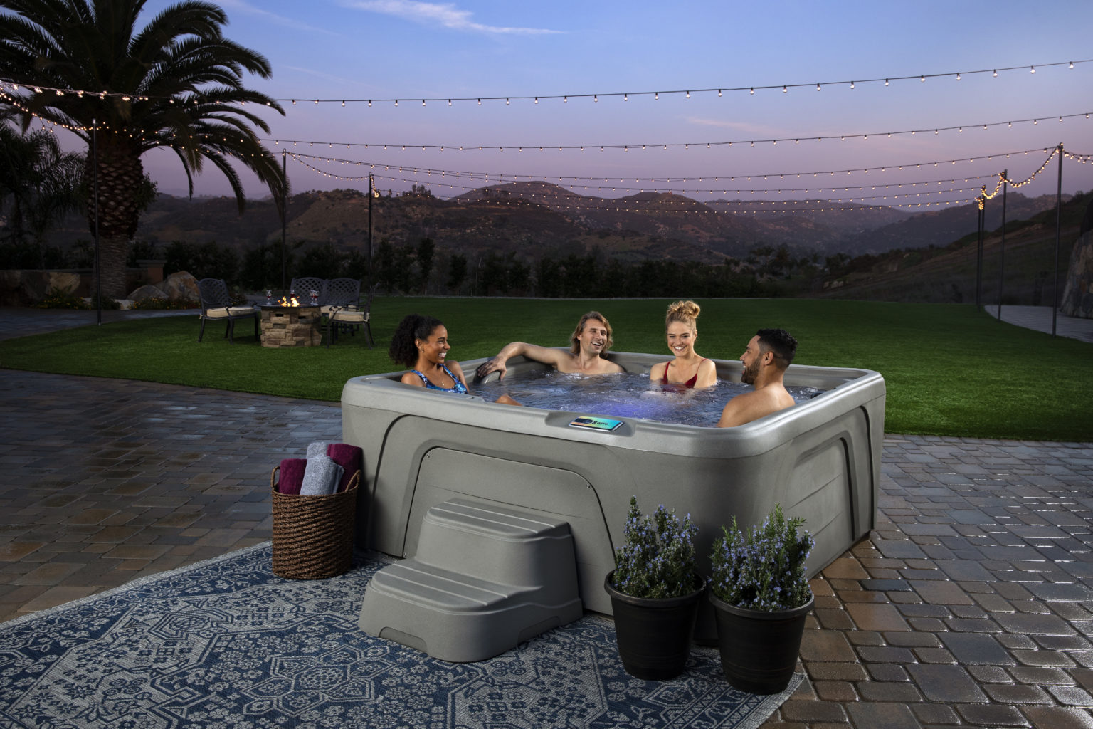 Fantasy Spas, Entice 5-Person Plug-In 110v Hot Tub Fantasy Spas